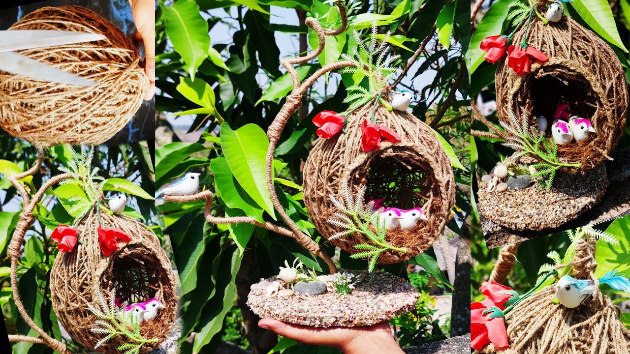 Handmade Bird Nest Craft | Easy DIY for Nature Lovers! Make a Realistic ...