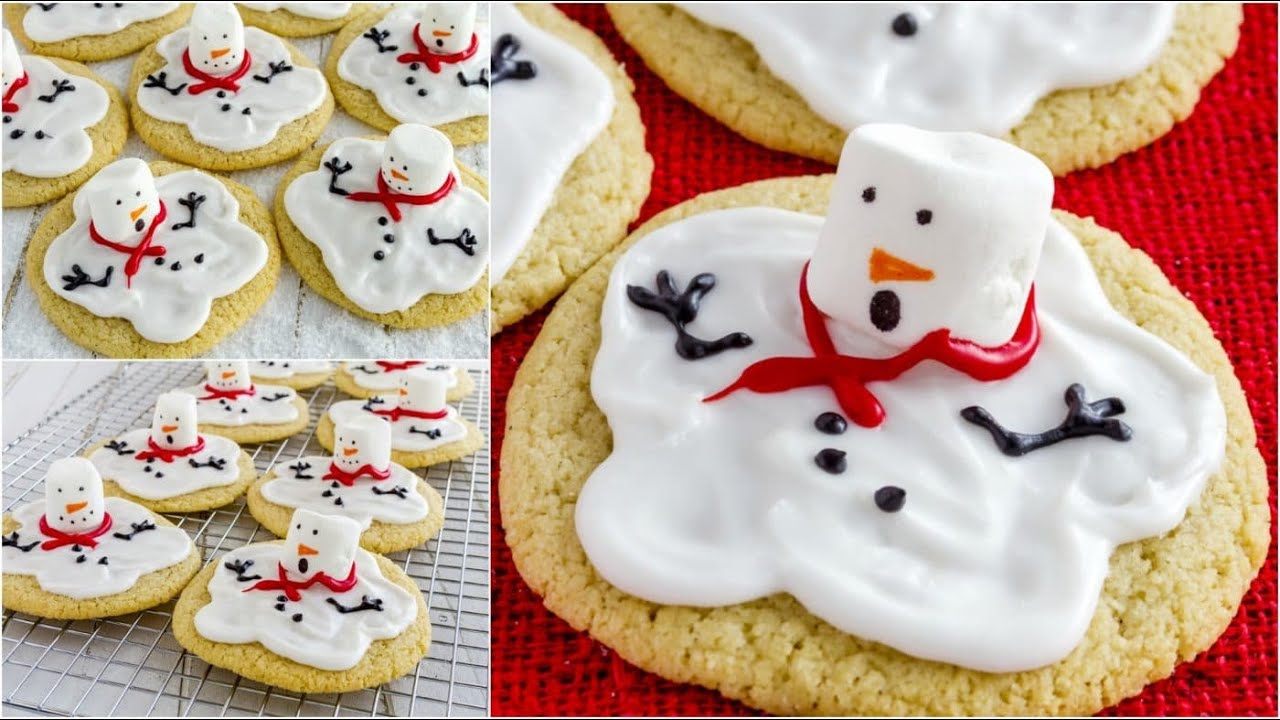 Melted Snowman Cookies | Kitchen Fun With My 3 Sons - YouTube