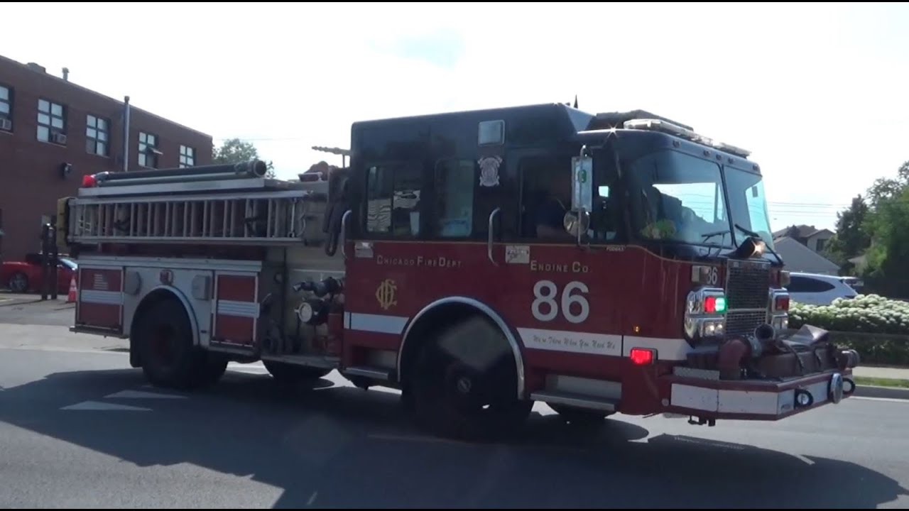 Chicago Fire Department Engine 86 Responding - YouTube