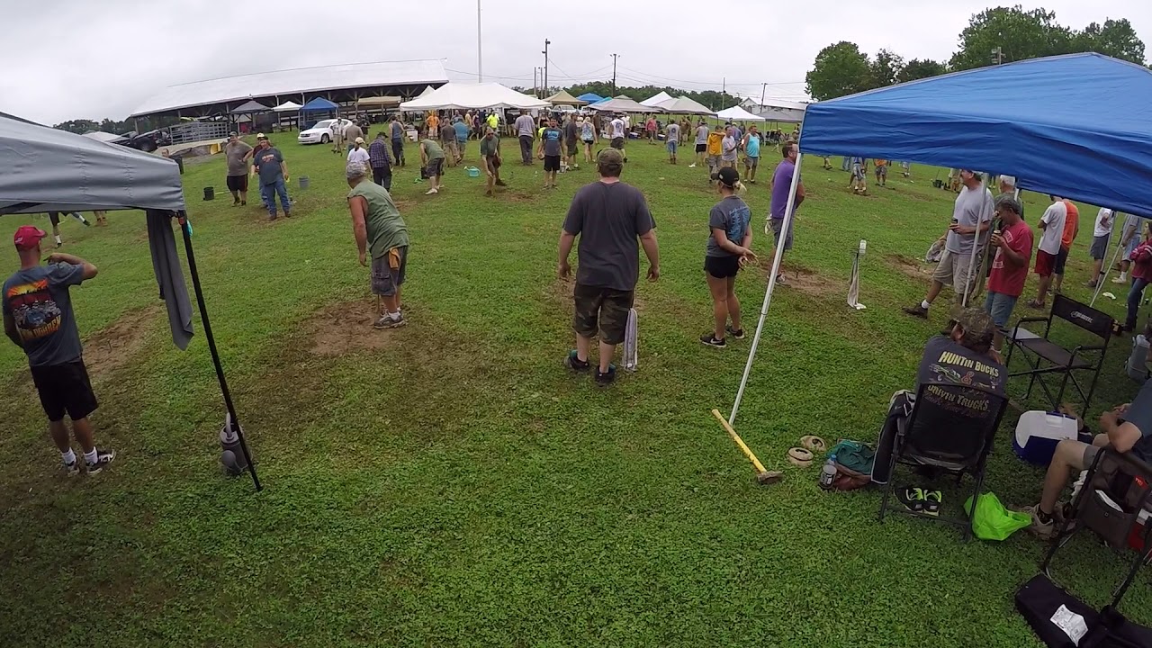 2017 Bill Conrad Memorial Quoit Tournament Peach Festival Oley PA - YouTube