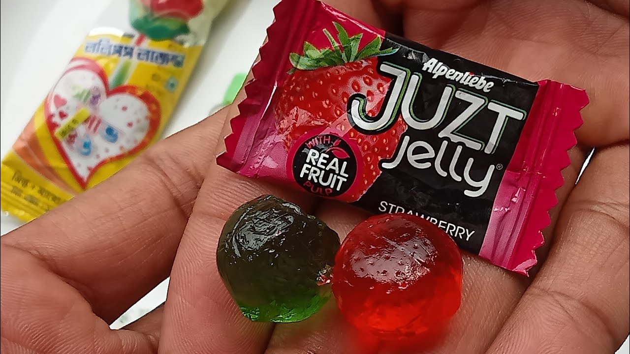 juzt jelly 2 flavour yummy jelly / shimu soha yummy food - YouTube