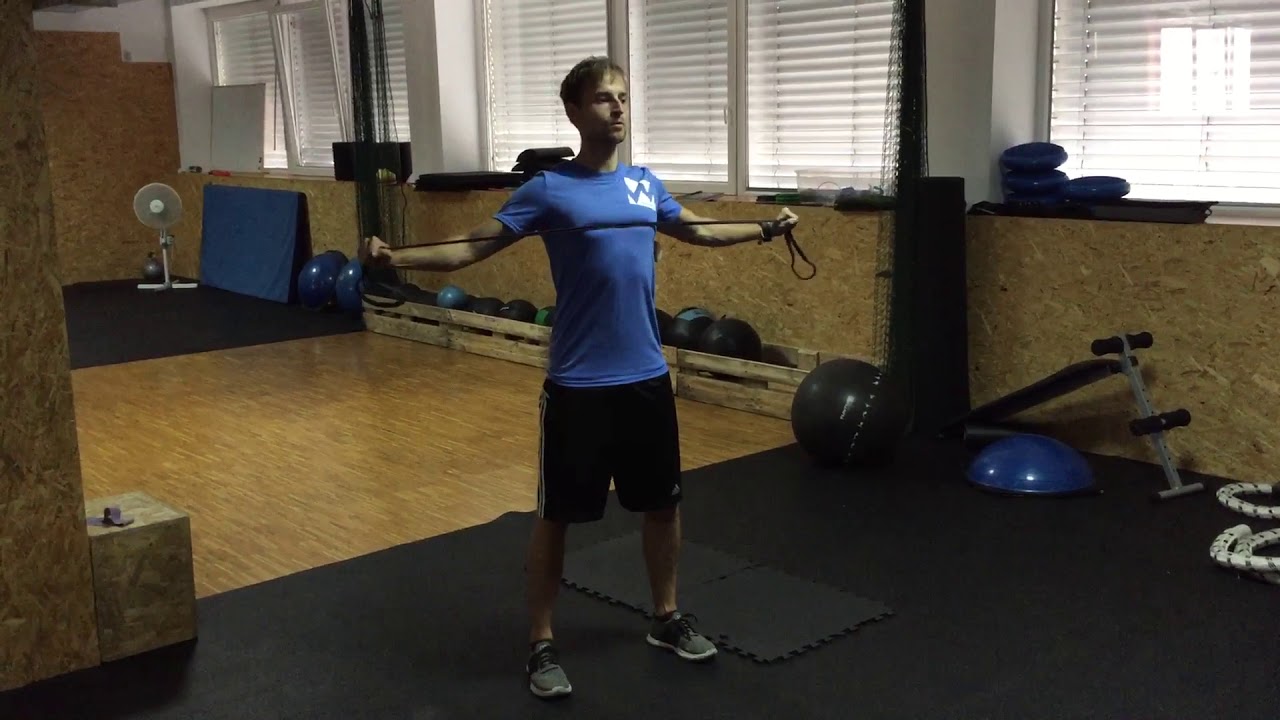 Elastic band pull apart #WagnerFit - YouTube