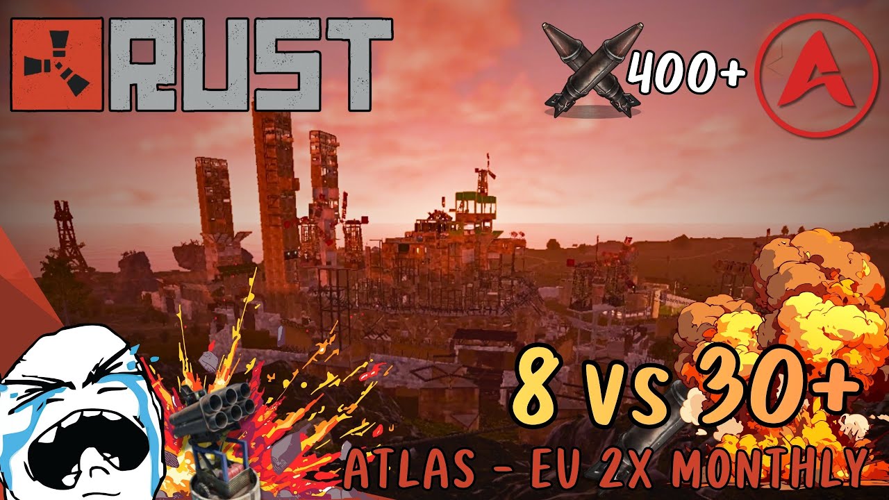 ผมโดนพ่อให้ raid ช่วยผมด้วย 8 vs 30+ | RUST atlas eu 2x monthly - YouTube