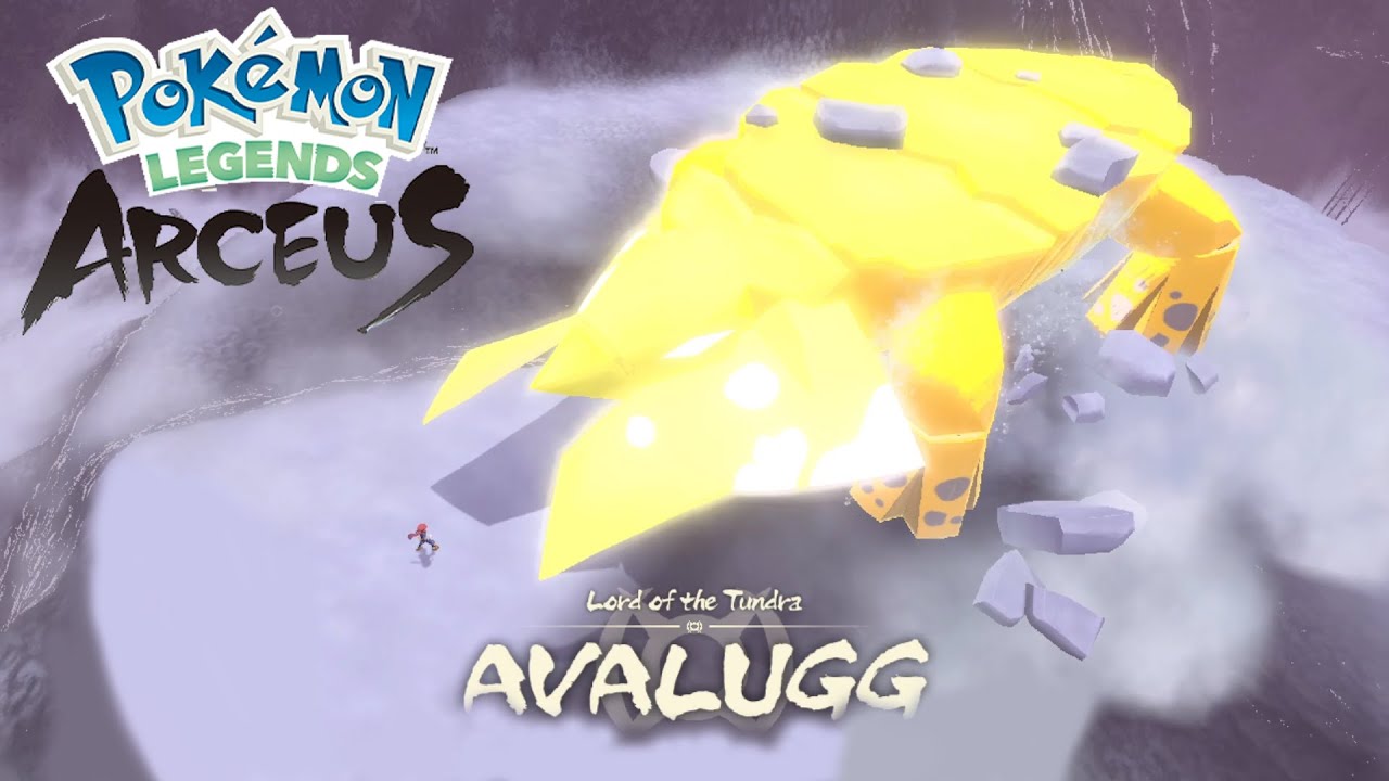 LAST BOSS FIGHT AVALUGG LORD OF THE TUNDRA | POKEMON LEGENDS ARCEUS ...