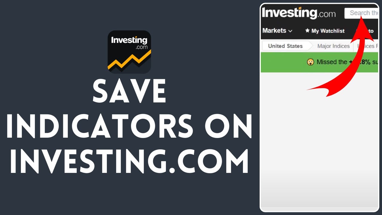 How to Save Indicators in Investing.com | Save Indicators in Investing ...