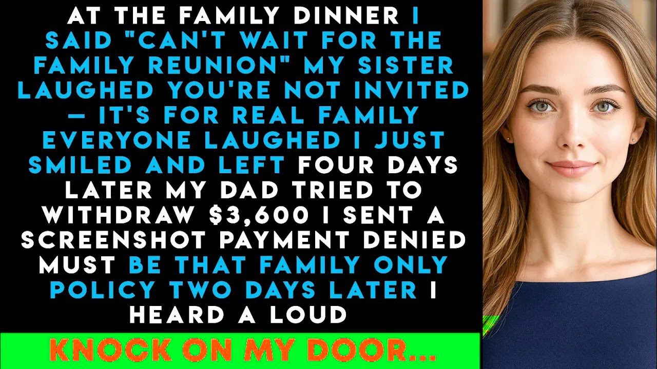 At FAMILY Dinner, I Said 'Can't Wait For The Family REUNION' My SISTER ...