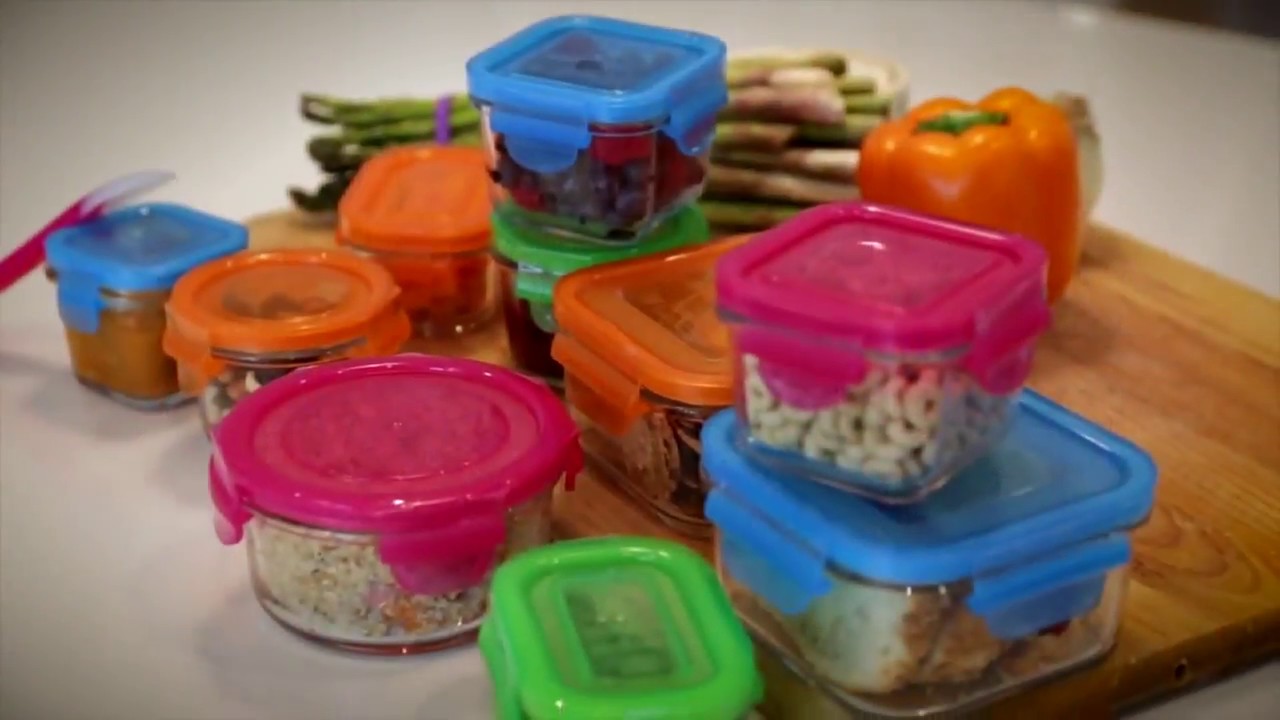 Wean Green Tempered Glass Food Containers at Readi Set Go - YouTube