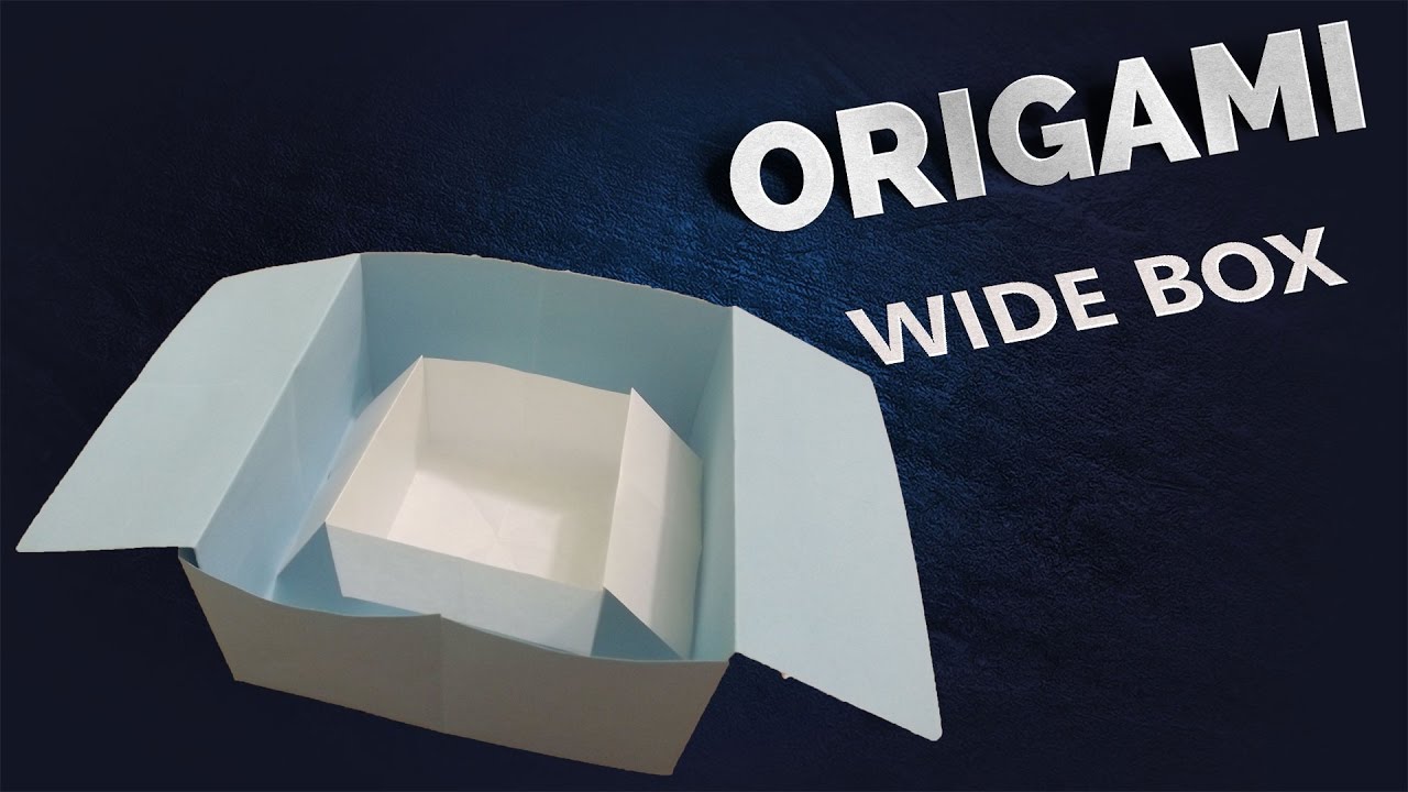 how to make a wide box - Origami - YouTube