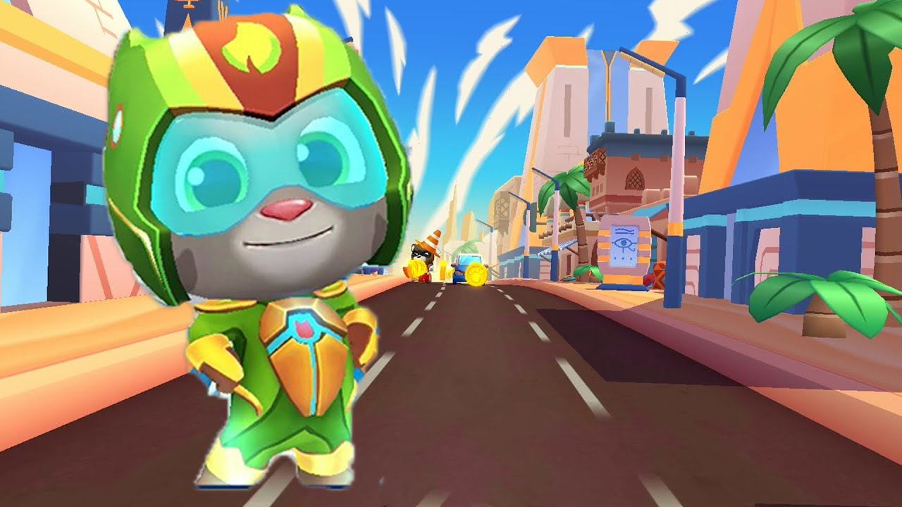 Talking Tom Hero Dash - Green Tom - Full screen - Mission Gameplay ...