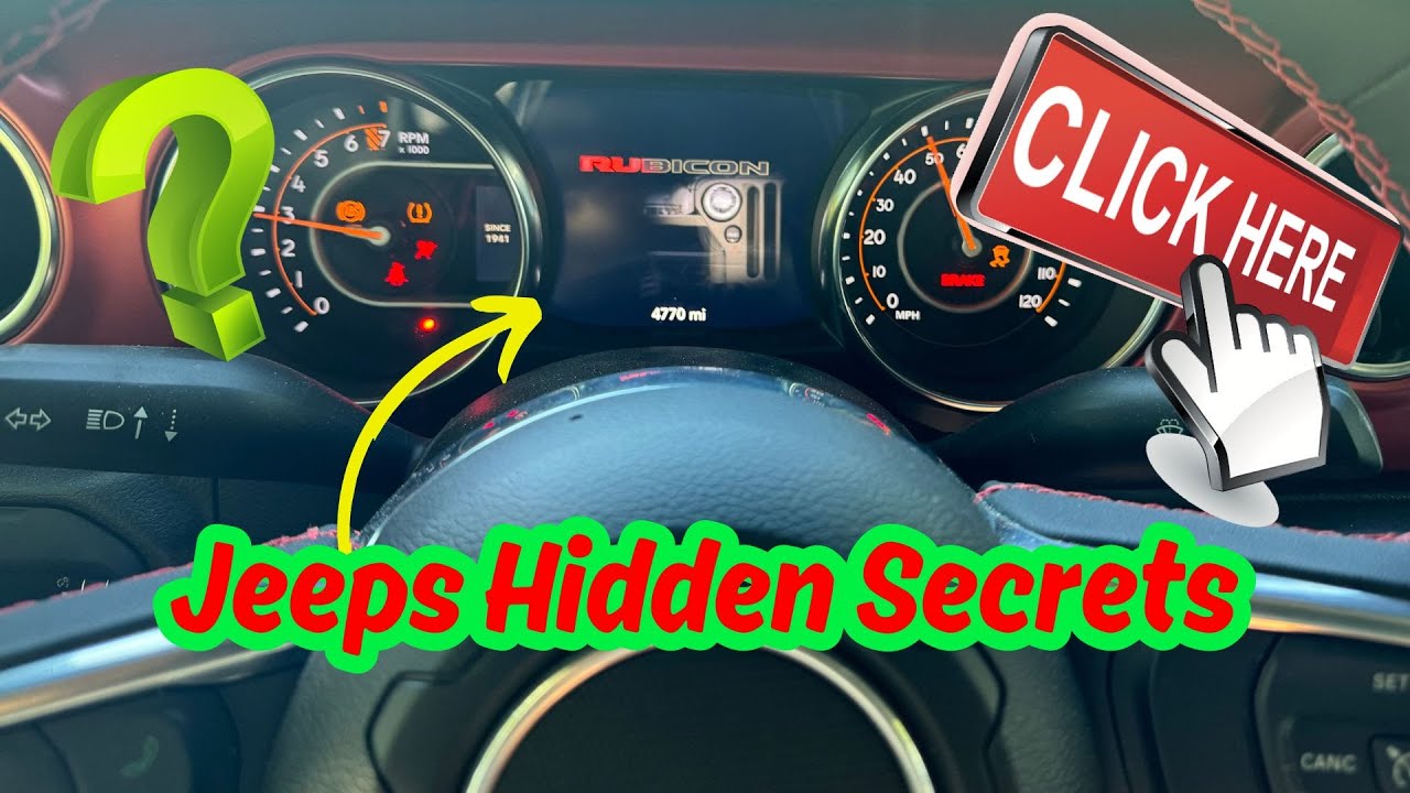 Jeeps Hidden Features and Easter Eggs - YouTube