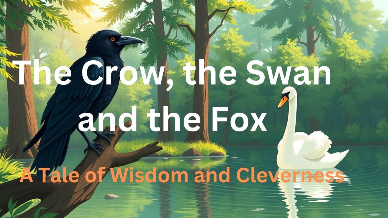 The Clever Crow, the Graceful Swan, and the Cunning Fox | A Moral Story ...
