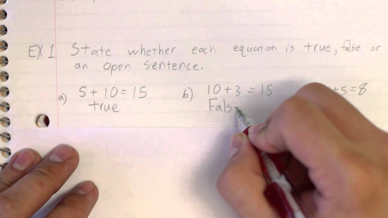 Pre-Algebra: 2-4 Variables and Equations - YouTube