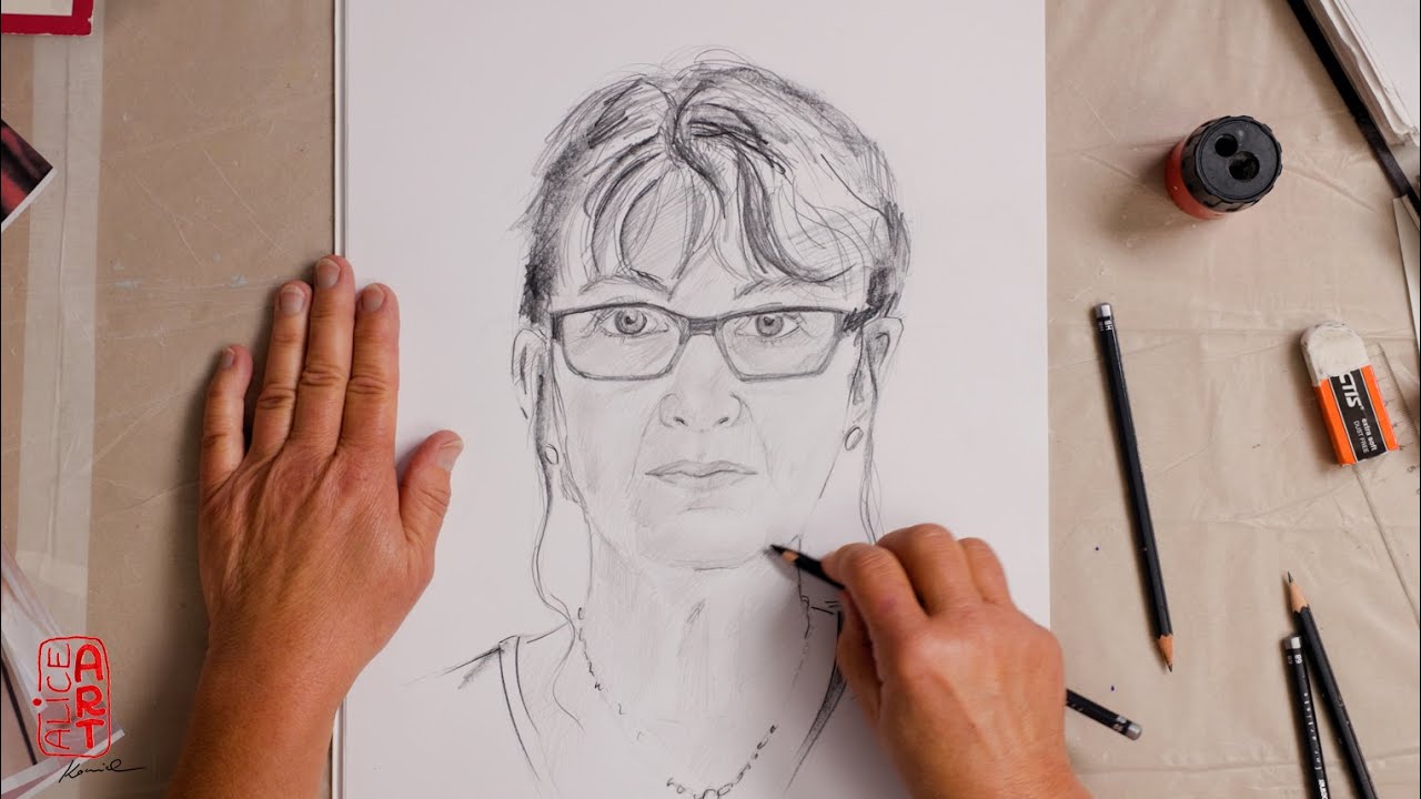 Portrait zeichnen lernen für Anfänger - YouTube