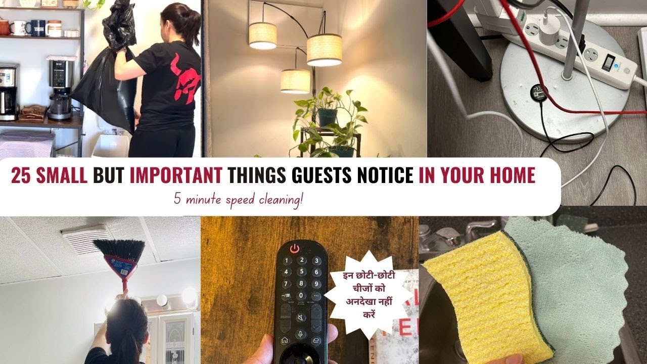 25 Things To Check Before Guests Arrive | 5 Minute "Quick" Cleaning ...