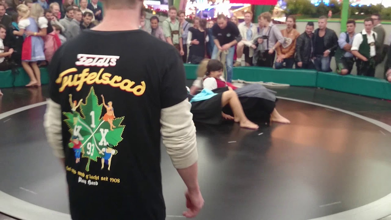 Oktoberfest Devil's Wheel - Winning Girl - YouTube