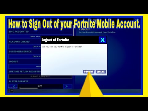 How to Sign Out of your Fortnite Mobile Account. - YouTube