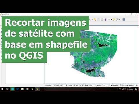 Como recortar uma imagem de satélite (raster) com base em shapefile no QGIS - YouTube