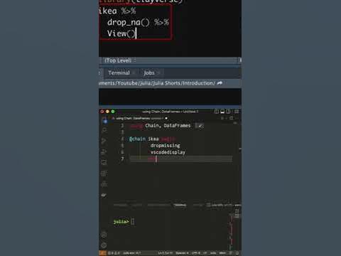 5 - Displaying tabular data in RStudio & VSCode #shorts [Julia and R programming] - YouTube