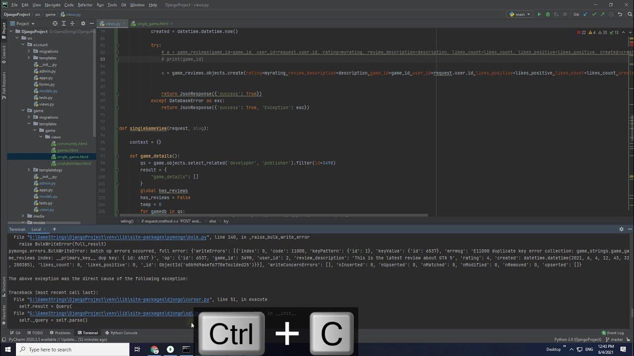 Duplicate Key Error Django MongoDb | Duplicate ID field Fixed - YouTube