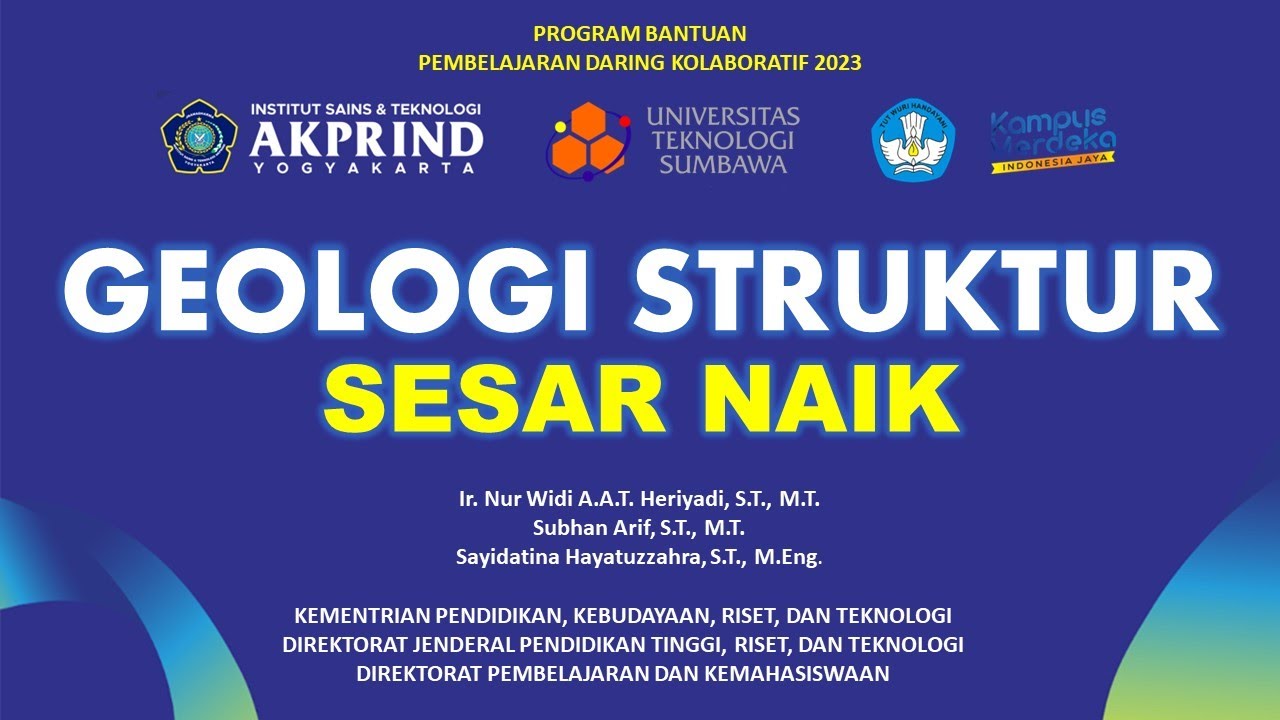 GEOLOGI STRUKTUR: SESAR NAIK - Video Kuliah Pembelajaran Daring ...
