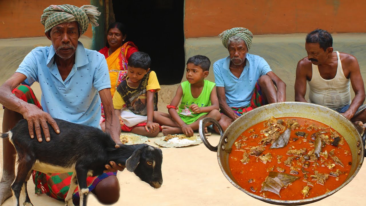 FULL GOAT COOKING | Traditional Mutton Recipe Cooking in Village ...