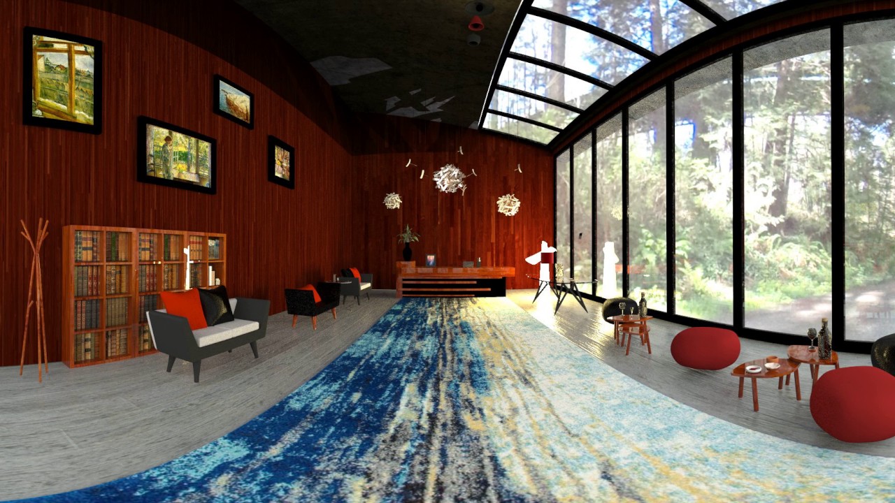 3D-360 VR Experience- A Lobby by the Forest - YouTube