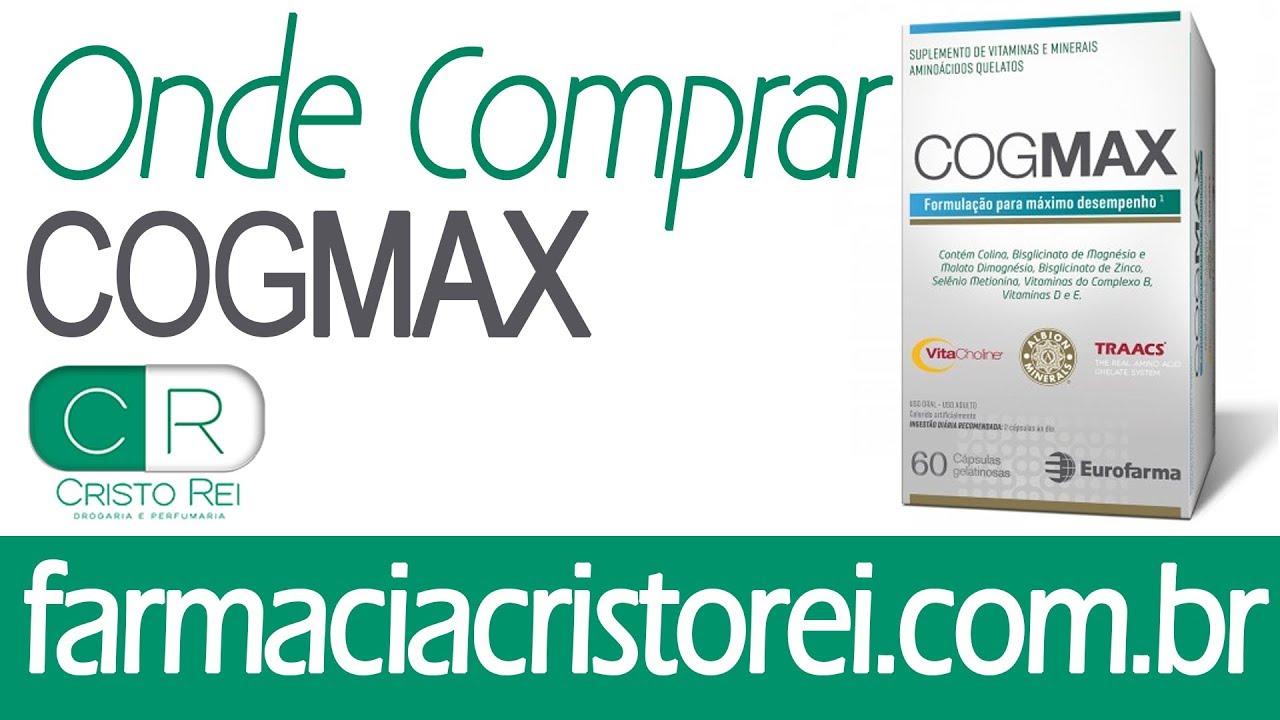 Onde comprar Cogmax com minerais Quelatus - YouTube