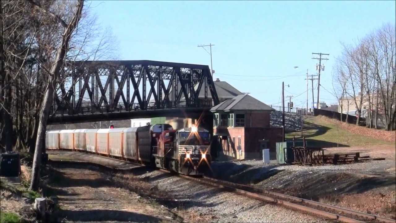 *HD* Hour Of NS Lehigh Line Railfanning at Phillipsburg, Nj - YouTube