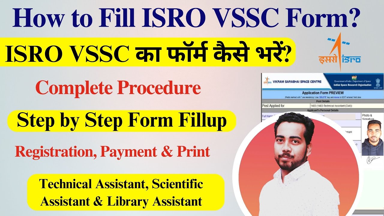 ISRO VSSC Technical Assistant Online Form 2023 Kaise Bhare ¦¦ How to Fill ISRO VSSC Online Form ...