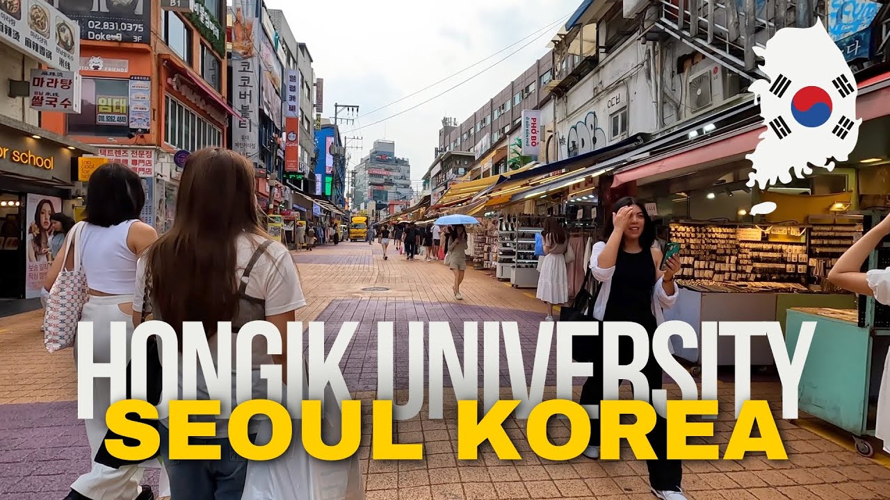 🇰🇷4K Walking Seoul South Korea | Hongdae Street | Hongik University 홍대거리 #서울 #한국 #홍대 #korea # ...