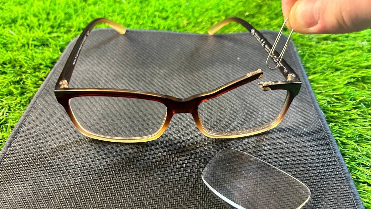 Attach a paperclip to broken glasses! The result will amaze you! - YouTube