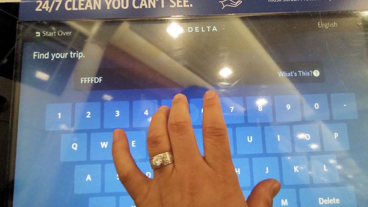Delta Self Check in Kiosk - YouTube