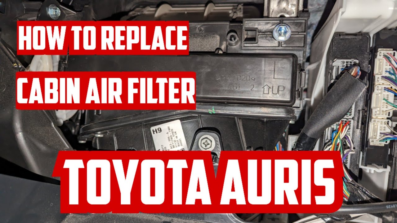 How to replace cabin air filter Toyota Auris *UPDATED VERSION* DIY # ...