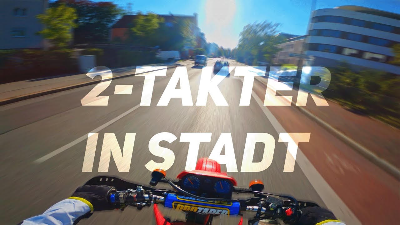 Mit der 2-TAKTER durch die STADT | Kawasaki KMX 125b | RAW - YouTube
