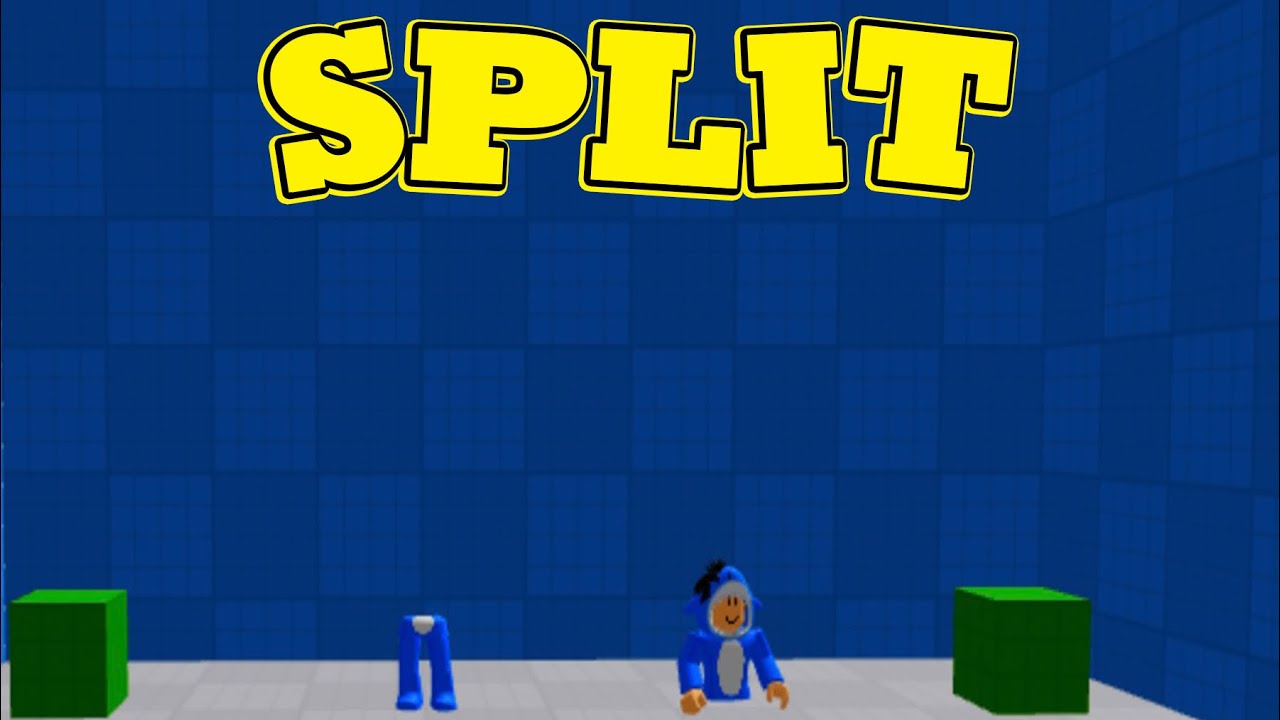 ROBLOX SPLIT IN HALF - YouTube