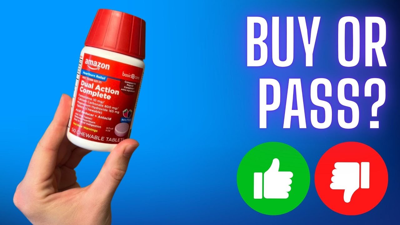 Review: Amazon Basic Care Dual Action Complete Chewable Acid Reducer ...