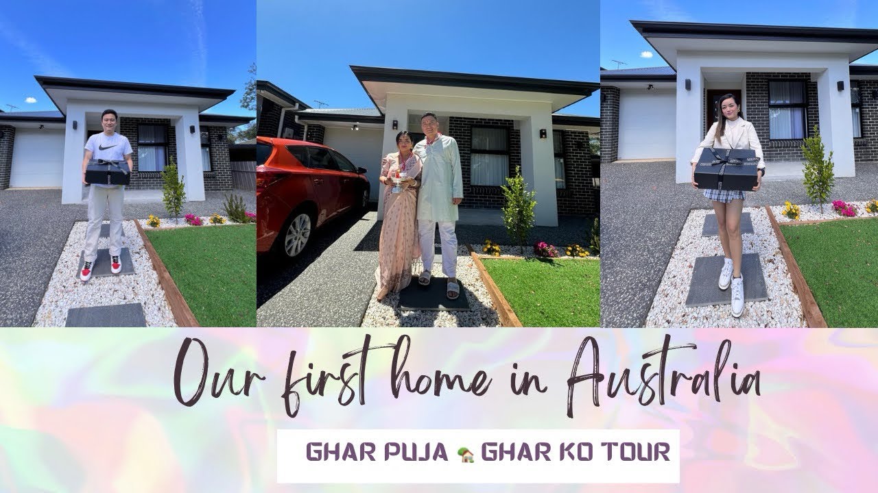 OUR FIRST HOME in Australia 😌 || Ghar Puja || Ghar Tour - YouTube