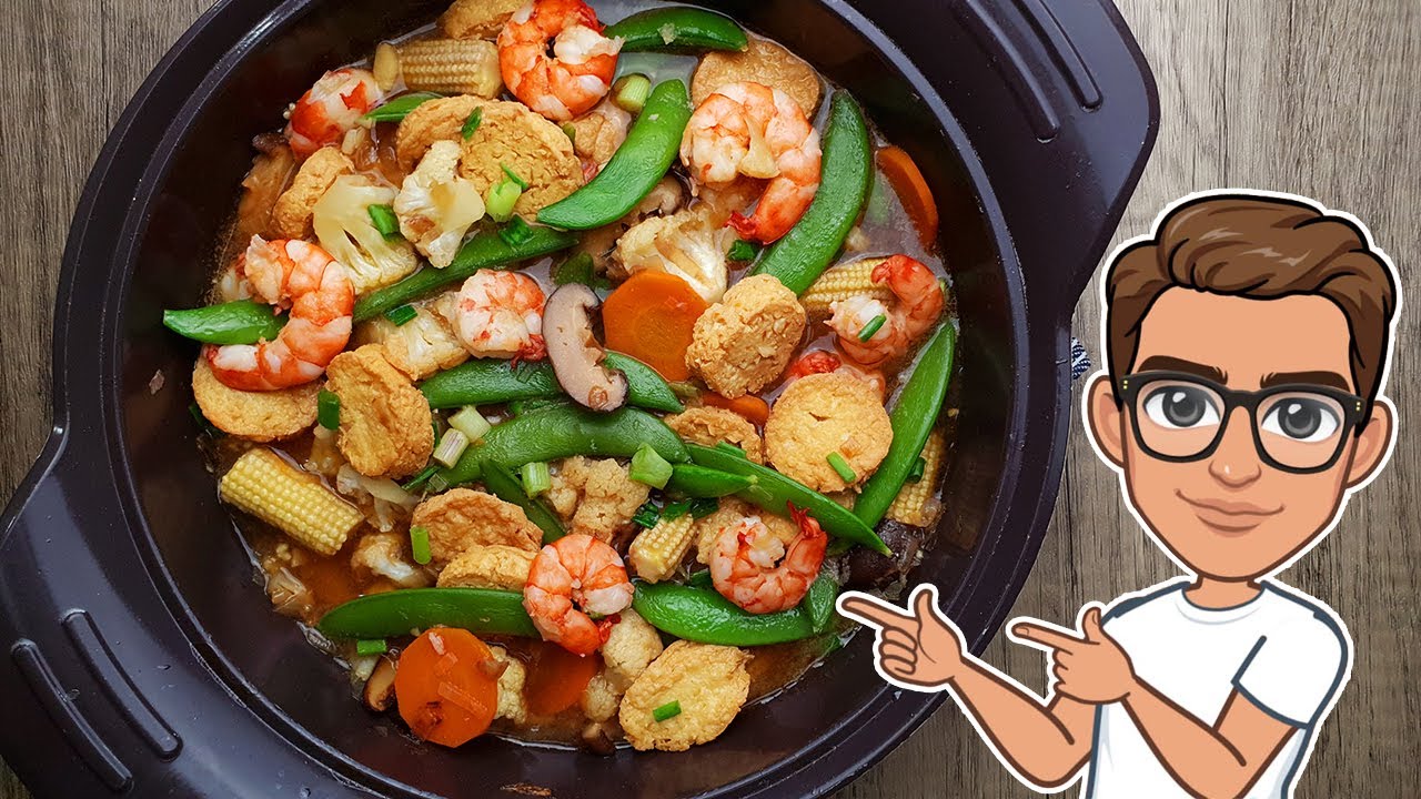 Claypot Prawn & Tofu Recipe | Chinese Prawn & Tofu Recipe | Restaurant ...