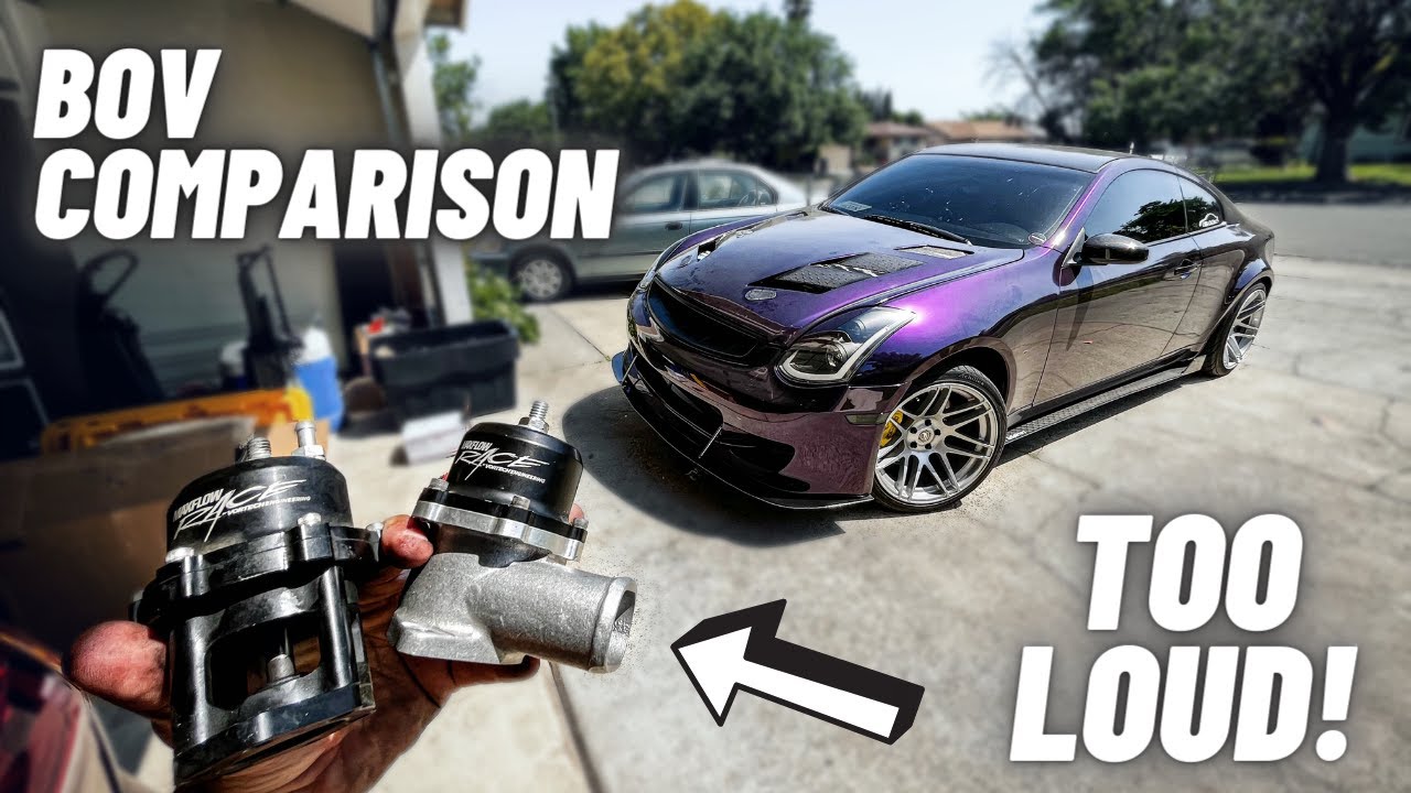 Supercharged G35 BOV Comparison (MaxFlow Race vs OEM Vortech BOV) (2023 ...