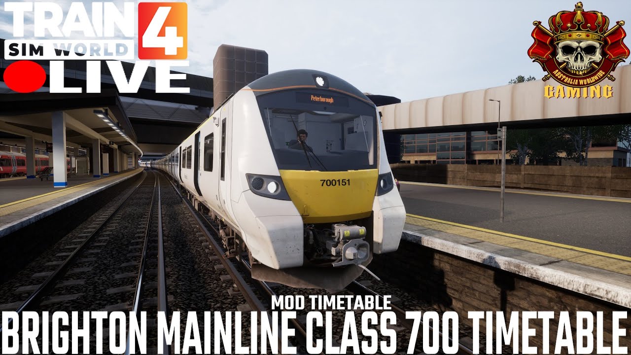 Train Sim World 4 LIVE 🔴 Brighton Mainline Class 700 Mod Timetable (8/1 ...