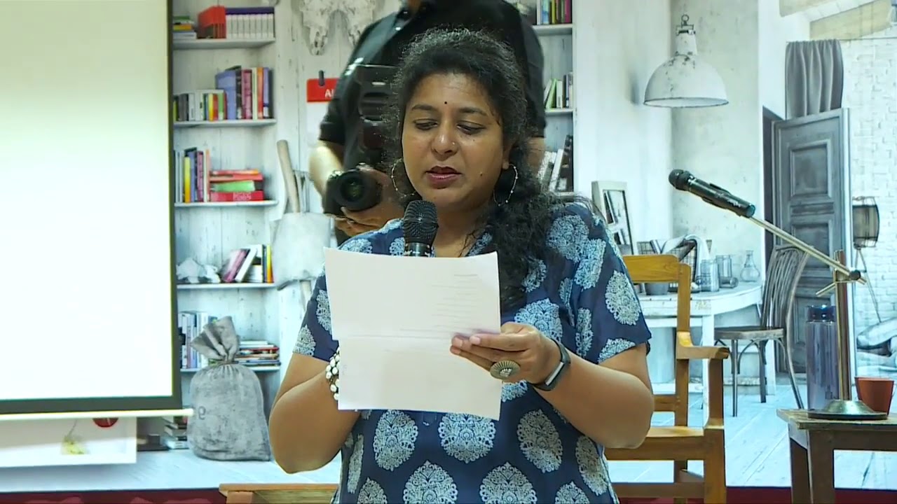 Ms Shanthini Rajkumar Reads a poem at the Book Launch 'The Heart is an ...