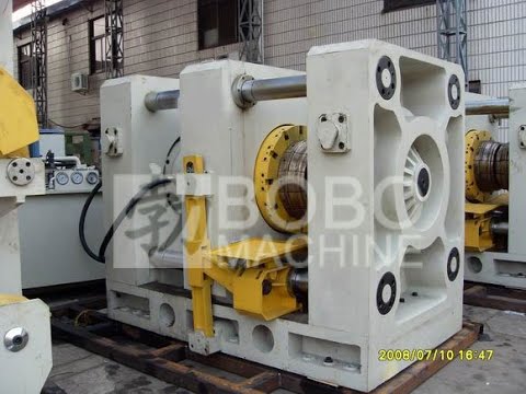Full automatic wheel rim roll forming machine - YouTube