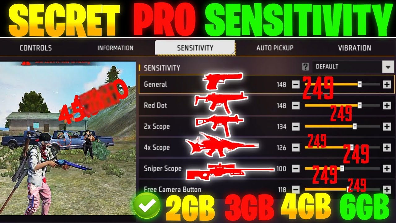 🔥 Best Sensitivity Settings for Free Fire MAX (2025)🔥Headshot # ...