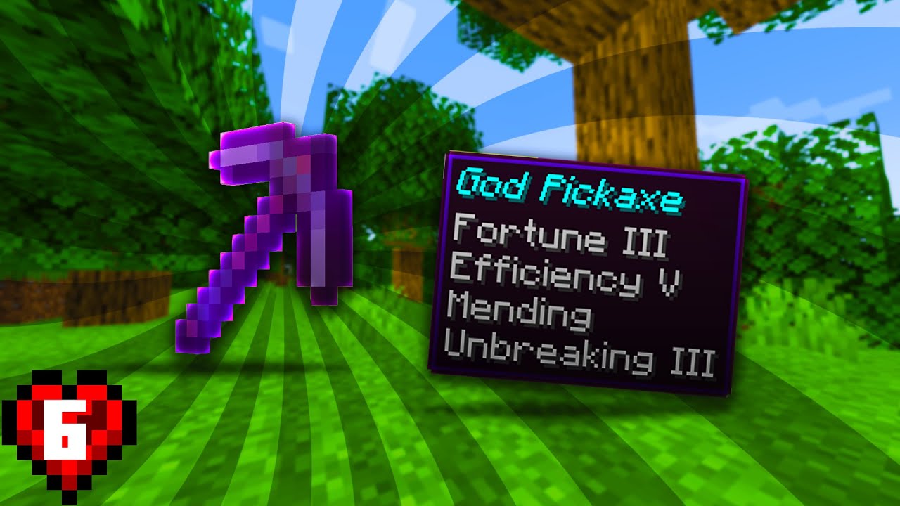 The BEST Pickaxe in Hardcore Minecraft… - YouTube