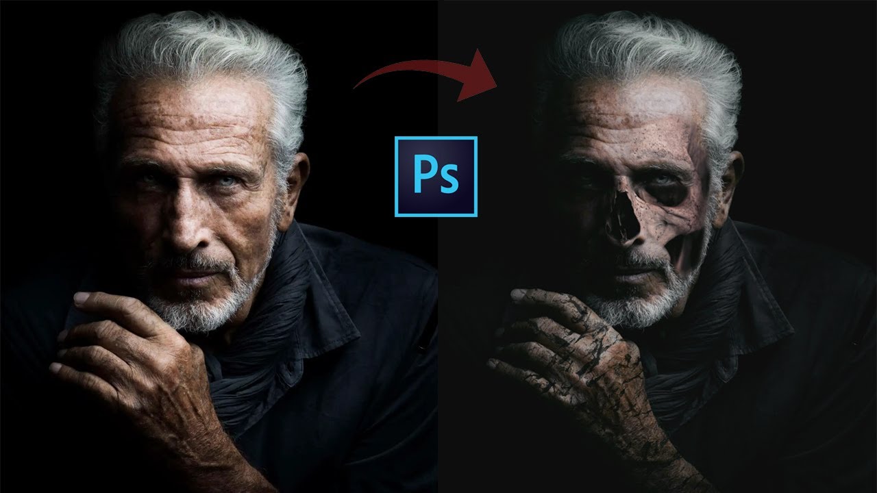 Skull Zombie Face || Photo Editing || Photoshop Manuplation Editing ...