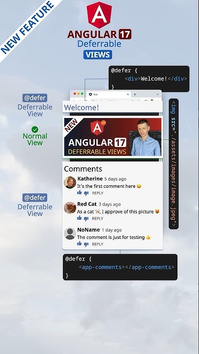 New Angular 17 Feature: Deferrable Views #angular #angular17 - YouTube