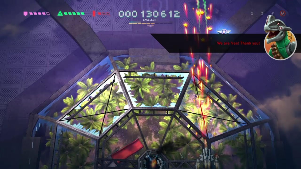 SKY FORCE RELOADED Walkthrough STAGE 12 / Laser Raptors - YouTube