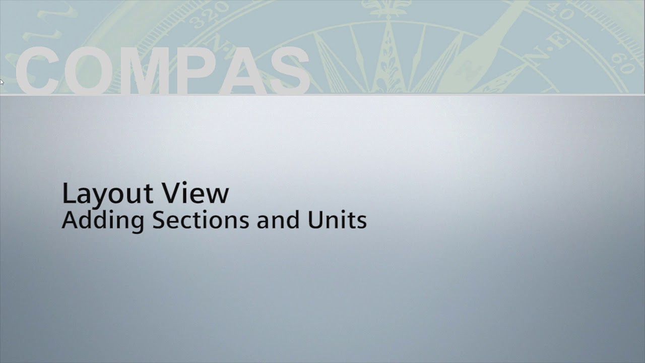 COMPAS using layout view - YouTube