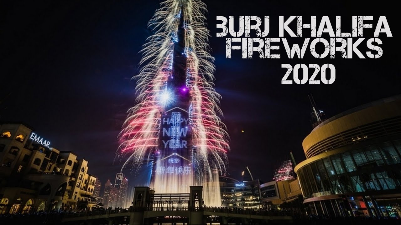 Burj Khalifa Fireworks 2020 | new years eve dubai 2020 | Fireworks 2020 ...
