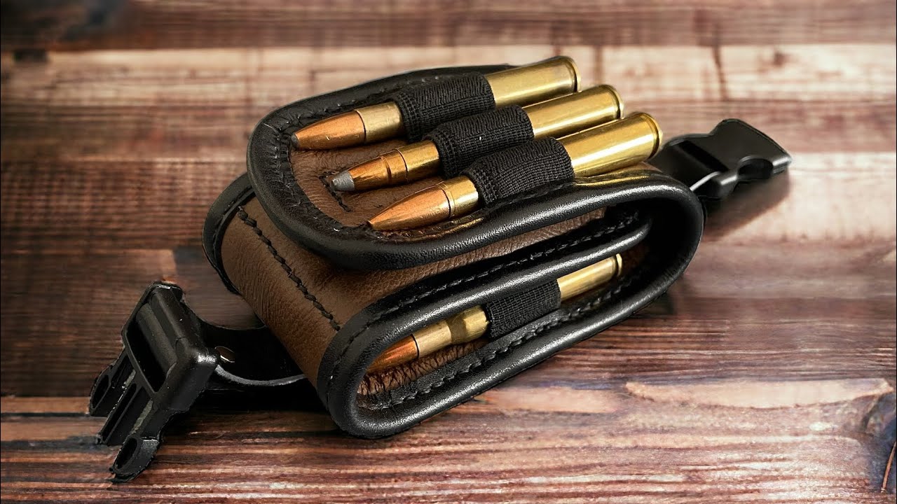 Leather Cartridge bullet pouch - easy DIY - YouTube